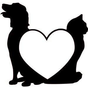 Customizable Dog Cat Heart Decal, Adopt Don't Shop, Pet Rescue - Etsy