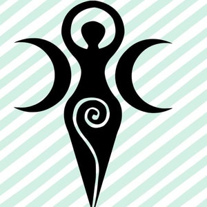 Mother Maiden Crone, Triple Moon Goddess, Goddess Symbol, Pagan Symbol ...