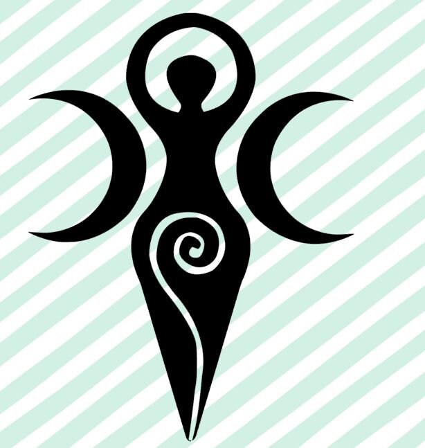 Mother Maiden Crone, Triple Moon Goddess, Goddess Symbol, Pagan Symbol ...