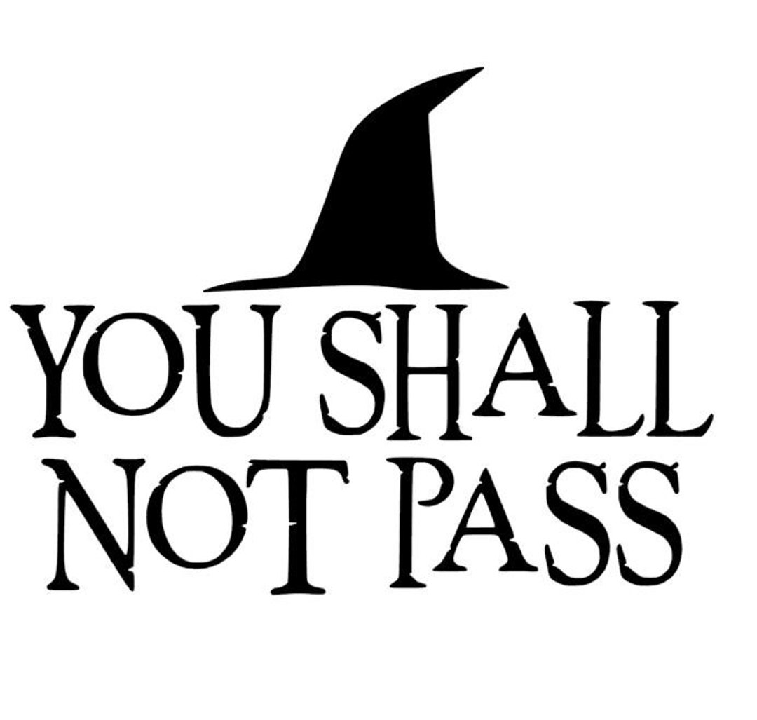 You Shall Not Pass Wizard Hat, Movie Quote, Wizarding World, Wizard ...