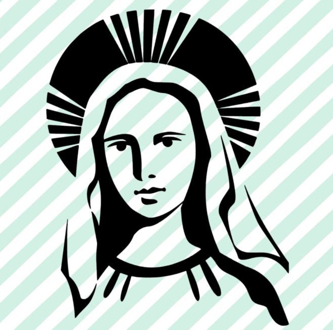 Virgin Mary With Halo, Le Virgin Maria Con Corona, Madonna, Religious ...