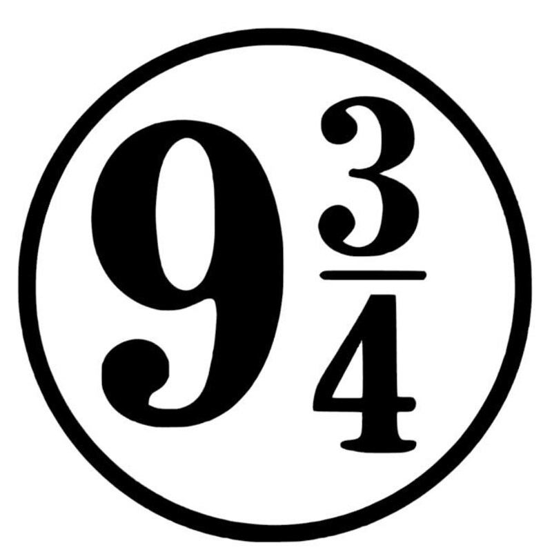 Platform 9 3 4 Sign - Etsy