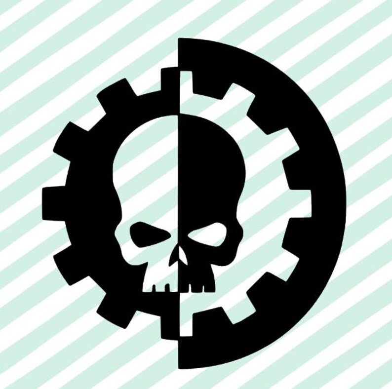 Adeptus Mechanicus Chapter Decal, Warhammer Fan Art, Table Top Gaming ...