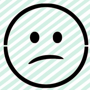 Confused Face Emoji Decal, Custom Emoticon Sticker - Etsy