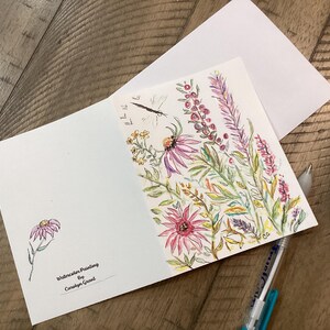Summer Original Watercolor Note Card - Etsy