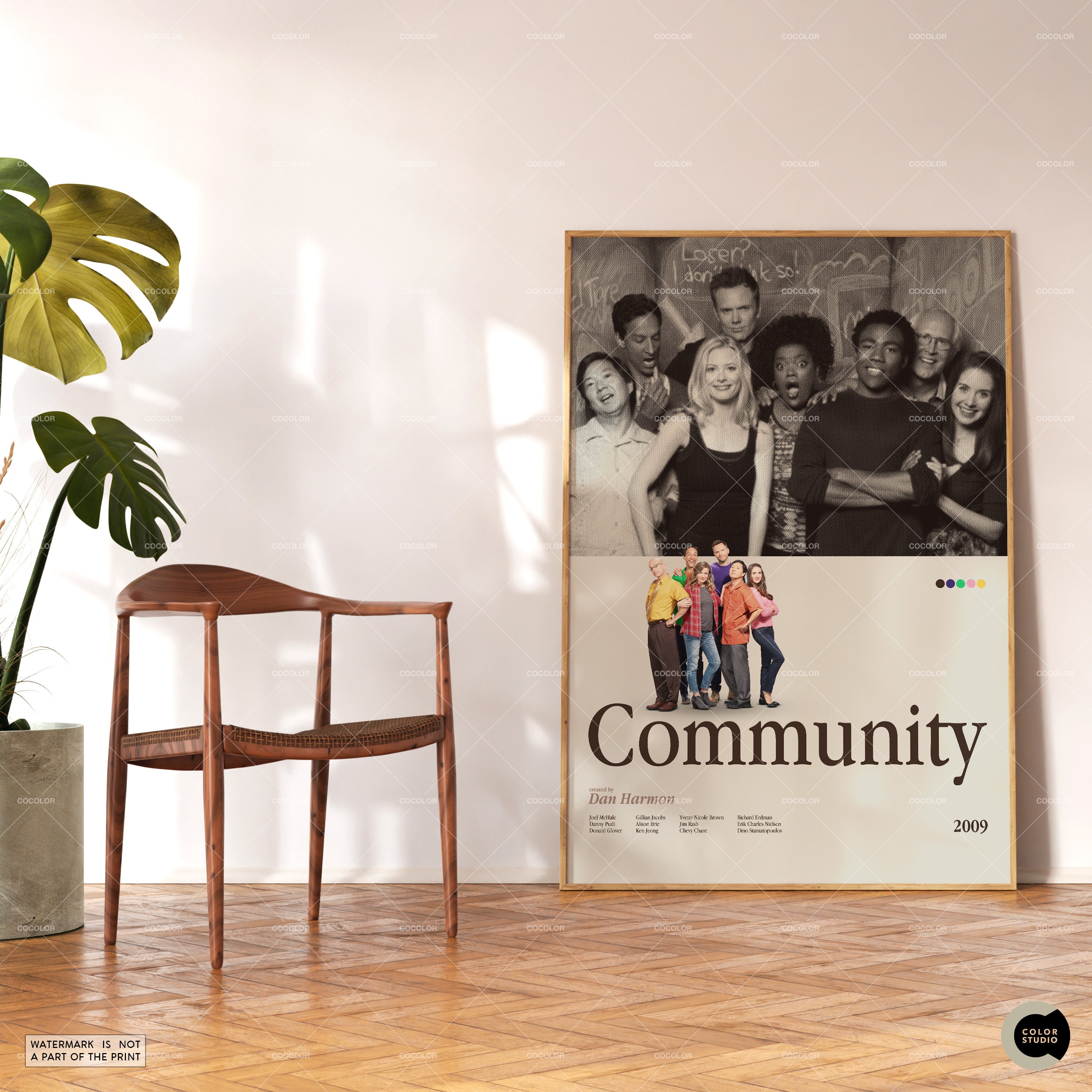 Community, Retro Movie Poster, Midcentury Modern, Retro Tv Show Poster ...