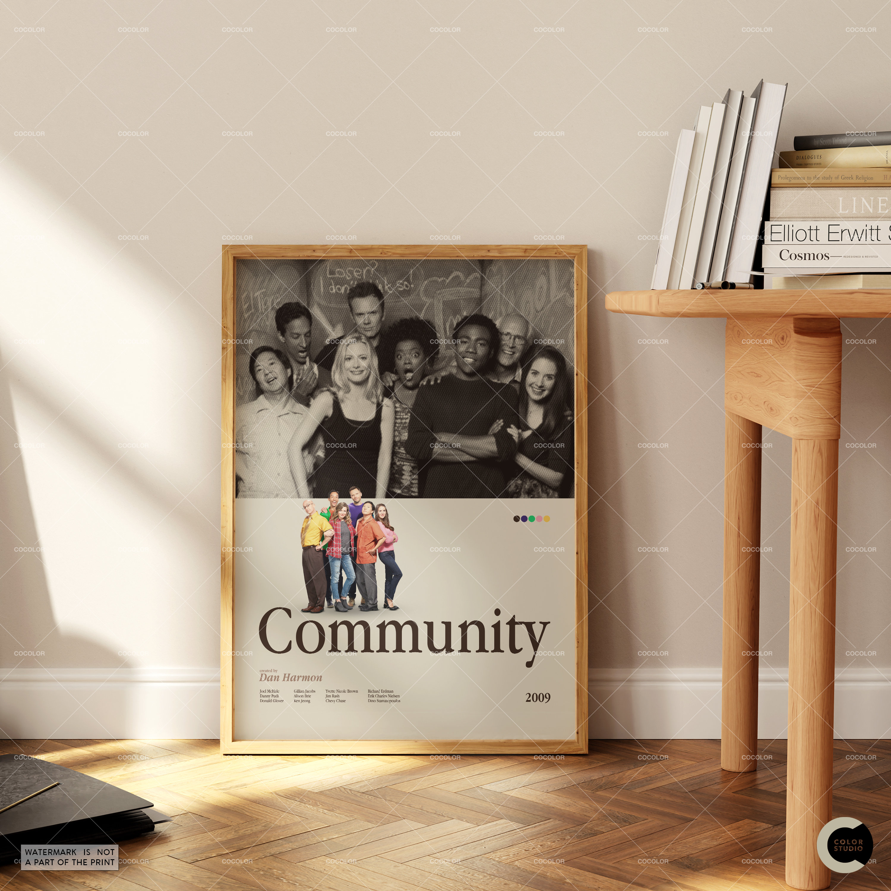 Community, Retro Movie Poster, Midcentury Modern, Retro Tv Show Poster ...