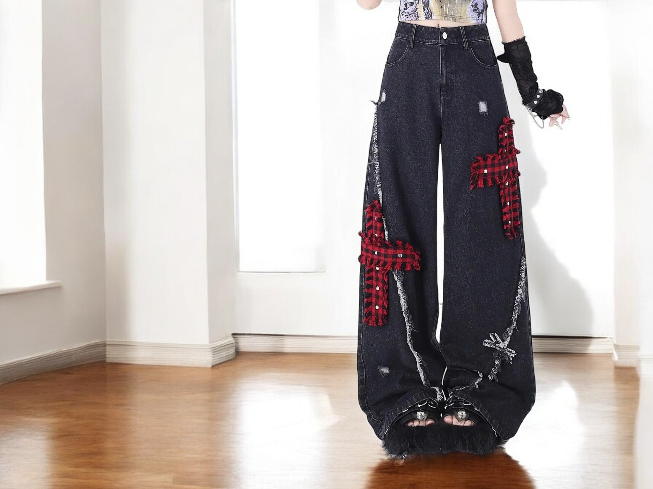Oversize Loose Pants Stylish Baggy Jeans Comfortable Streetwear Attire ...