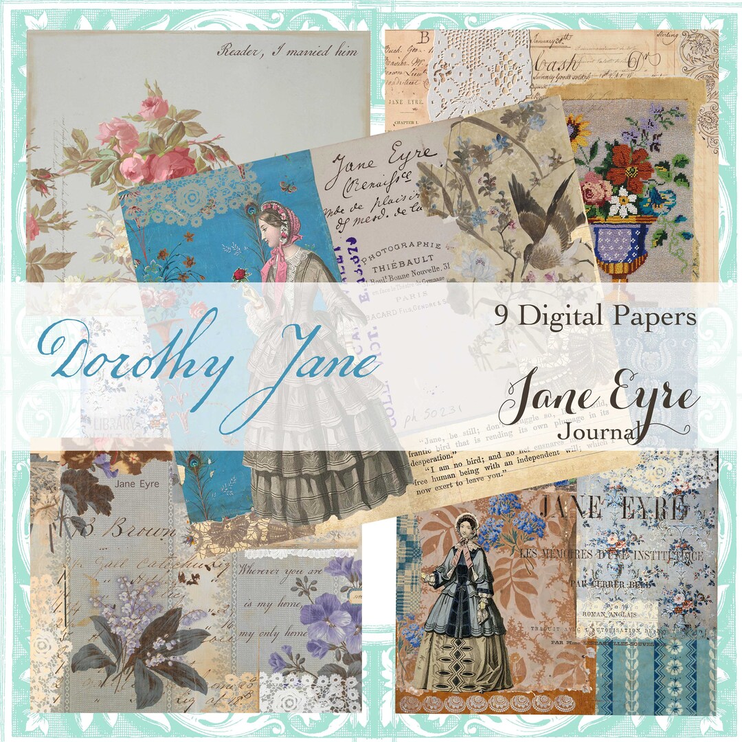 Jane Eyre Digital Papers: Keepsake Journal Pages (digital Download) - Etsy