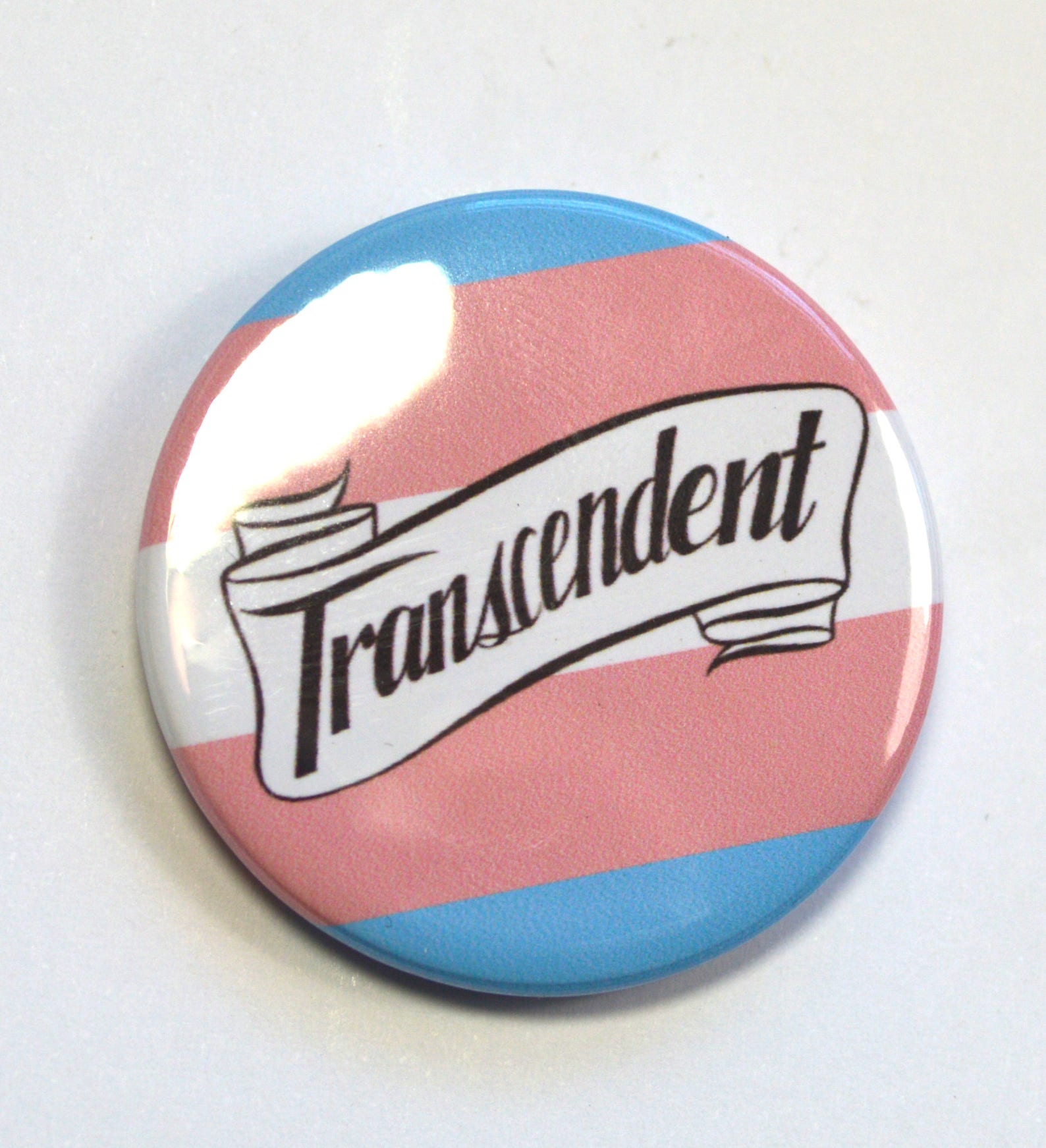 Transcendent Trans Pride Queer Badge Pinback Button | Etsy