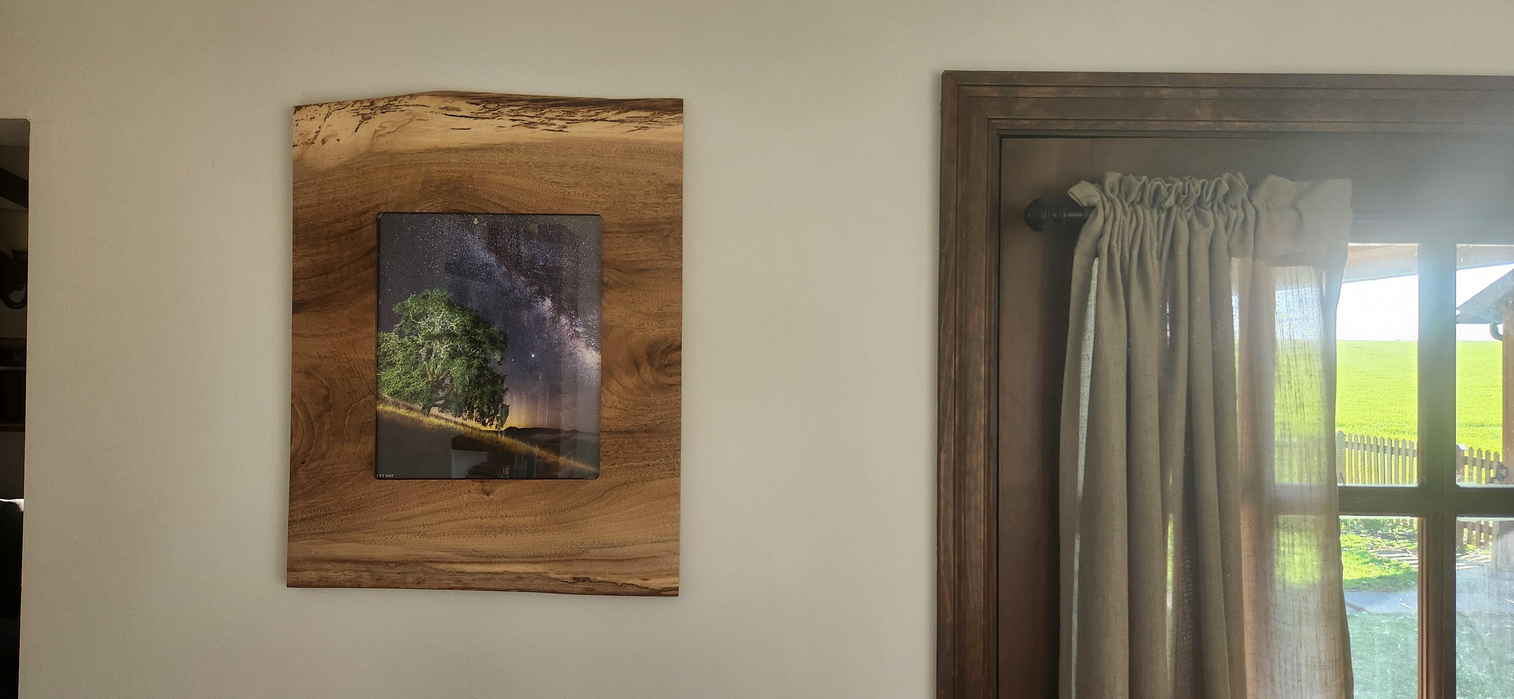 Live Edge White Maple Wood Picture Frame Handcrafted 10x 12 Photo - Etsy