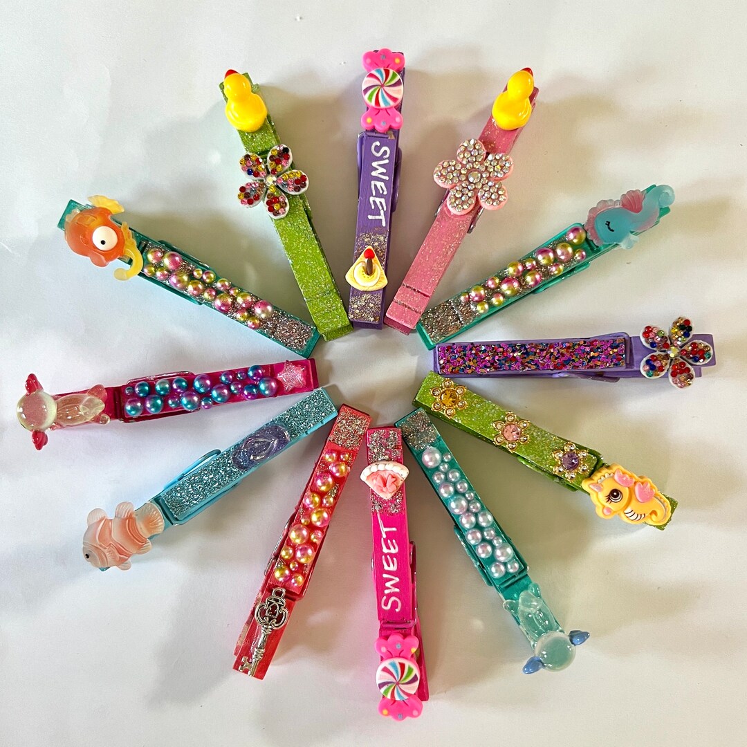 Cheer Spirit Pins, 40 Cheerleading Clothespins - Etsy