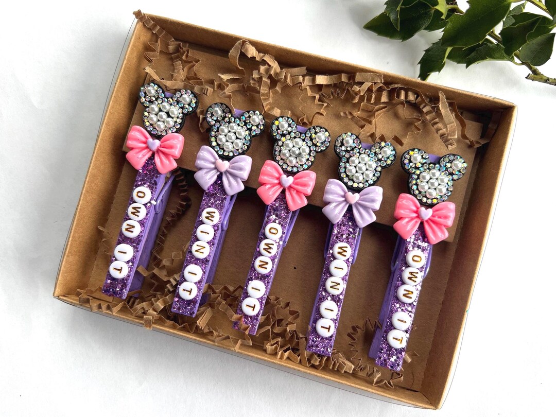 Cheerleader Gift Set | Mouse Cheer Clothespin Clips | Cheer Spirit Pins ...