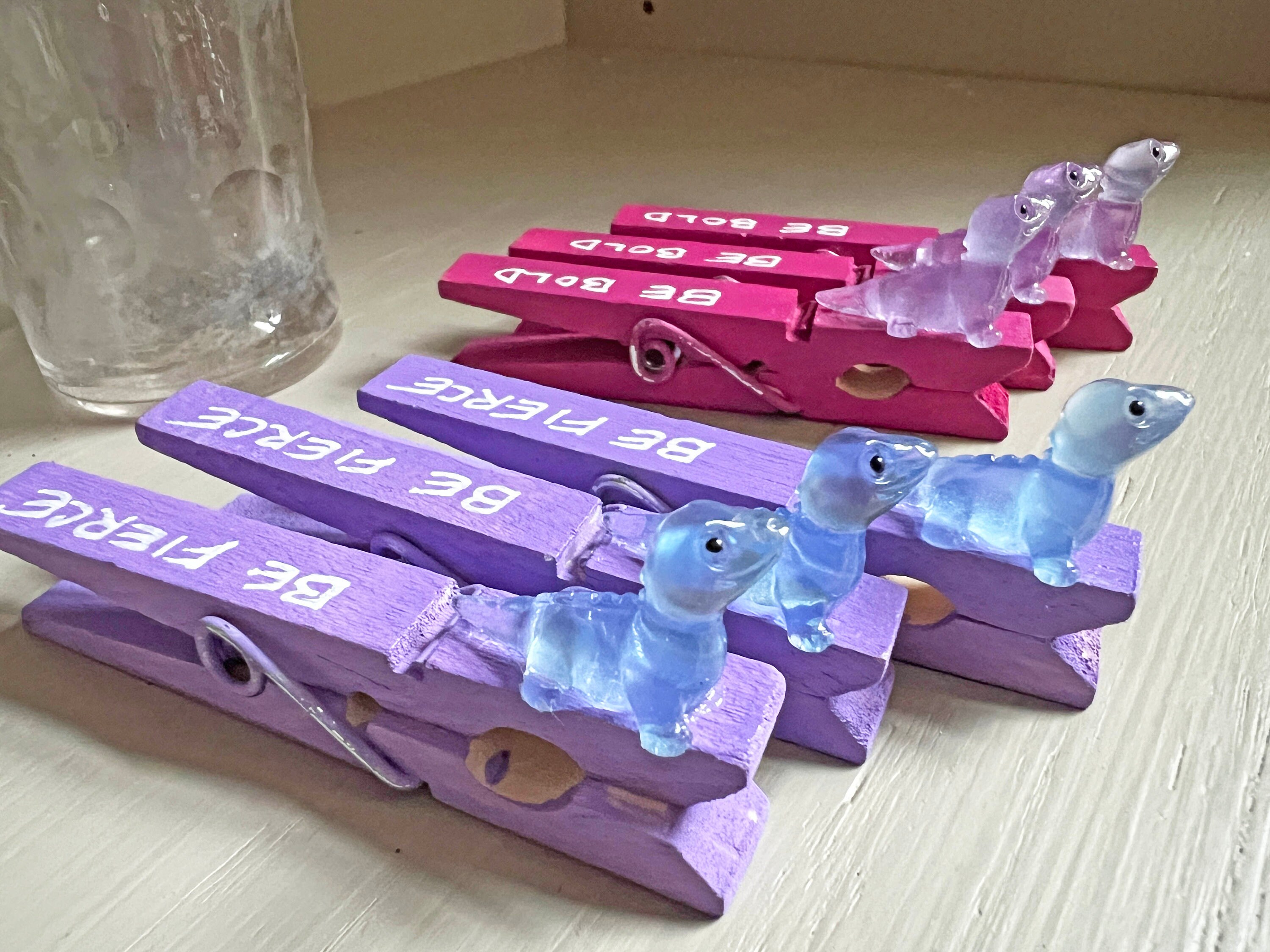 Cheer Spirit Pin, Clothespin Cheer Clips for Sharing - Etsy