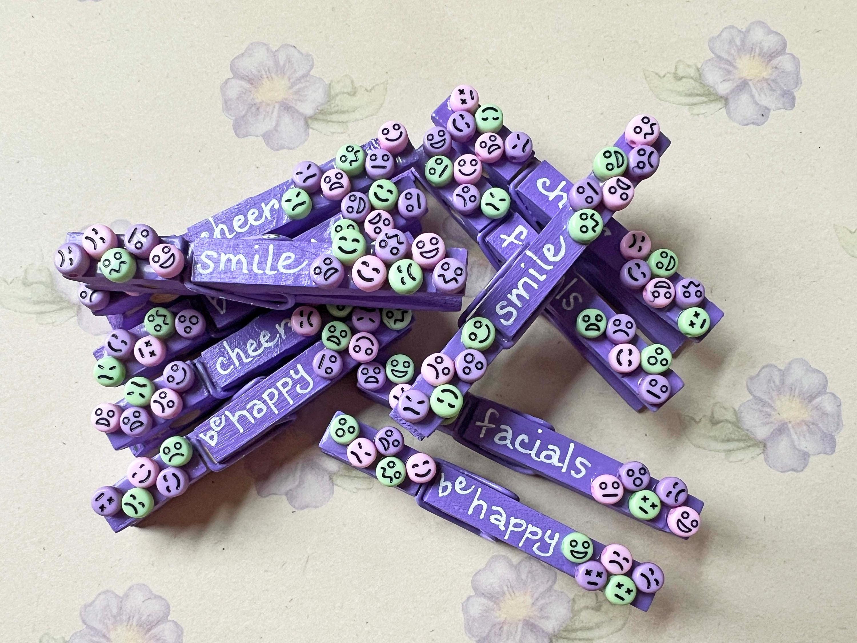 Cheer Clothespins, Cheer Spirit Pins Clips, Facials : - Etsy