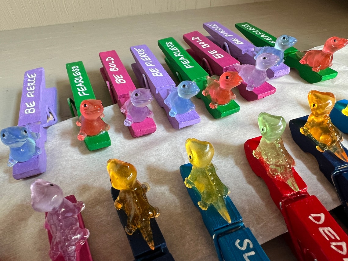 Cheer Spirit Pin, Clothespin Cheer Clips for Sharing - Etsy