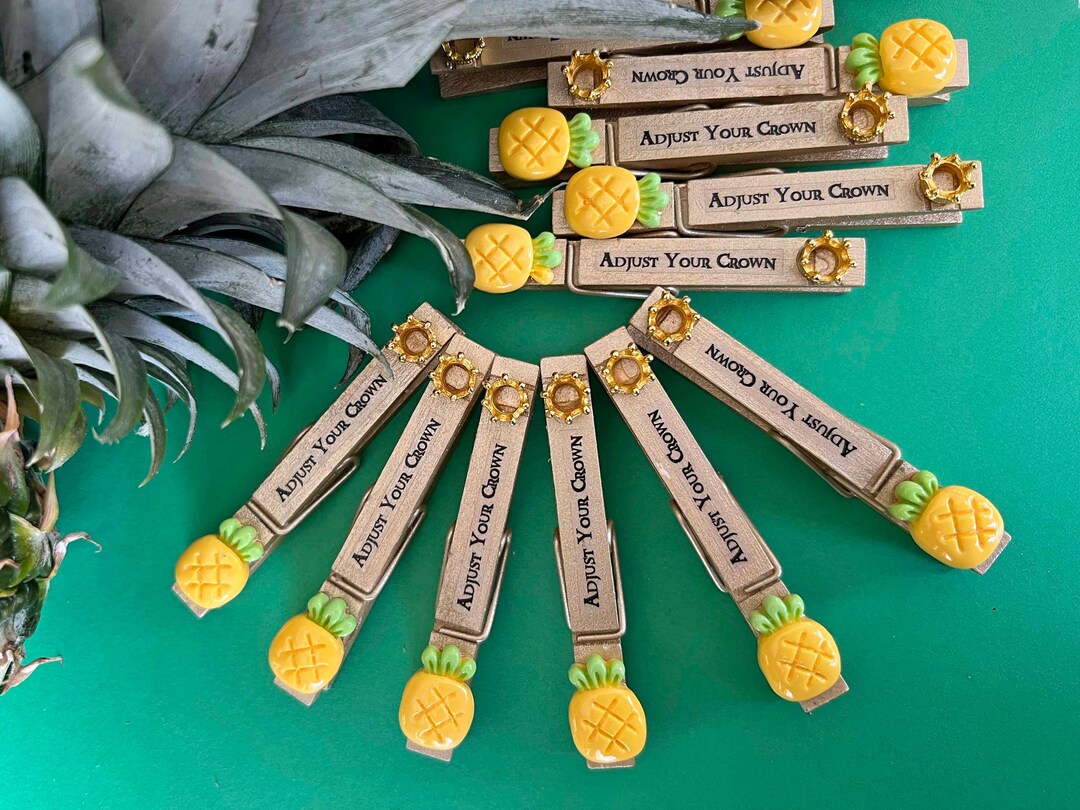 Cheer Clothespins, Cheer Pins, Cheer Clips, Pineapple, Adjust Your ...