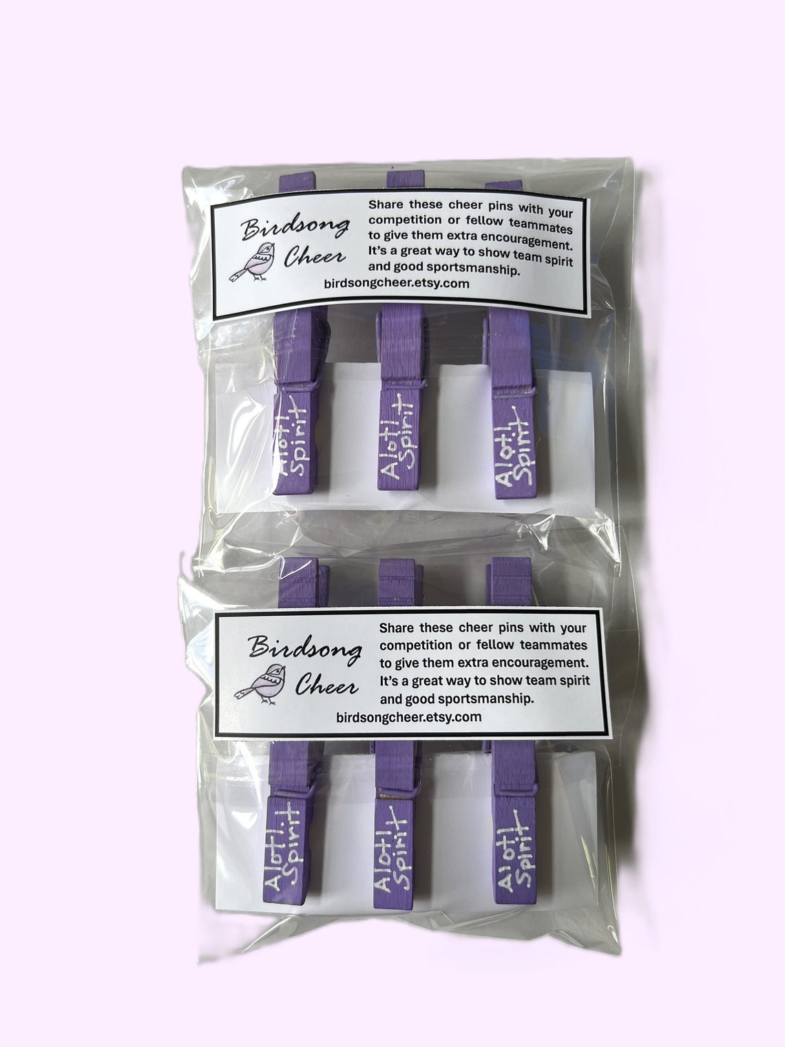 Cheer Spirit Pin, Clothespin Clips. Cheerleader Gift, Birthdays ...