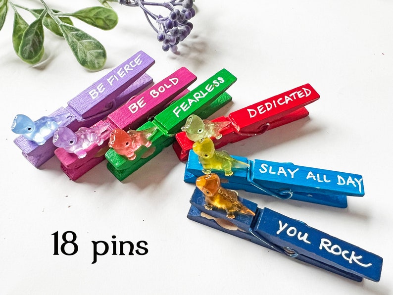 Cheer Spirit Pin, Clothespin Cheer Clips for Sharing - Etsy