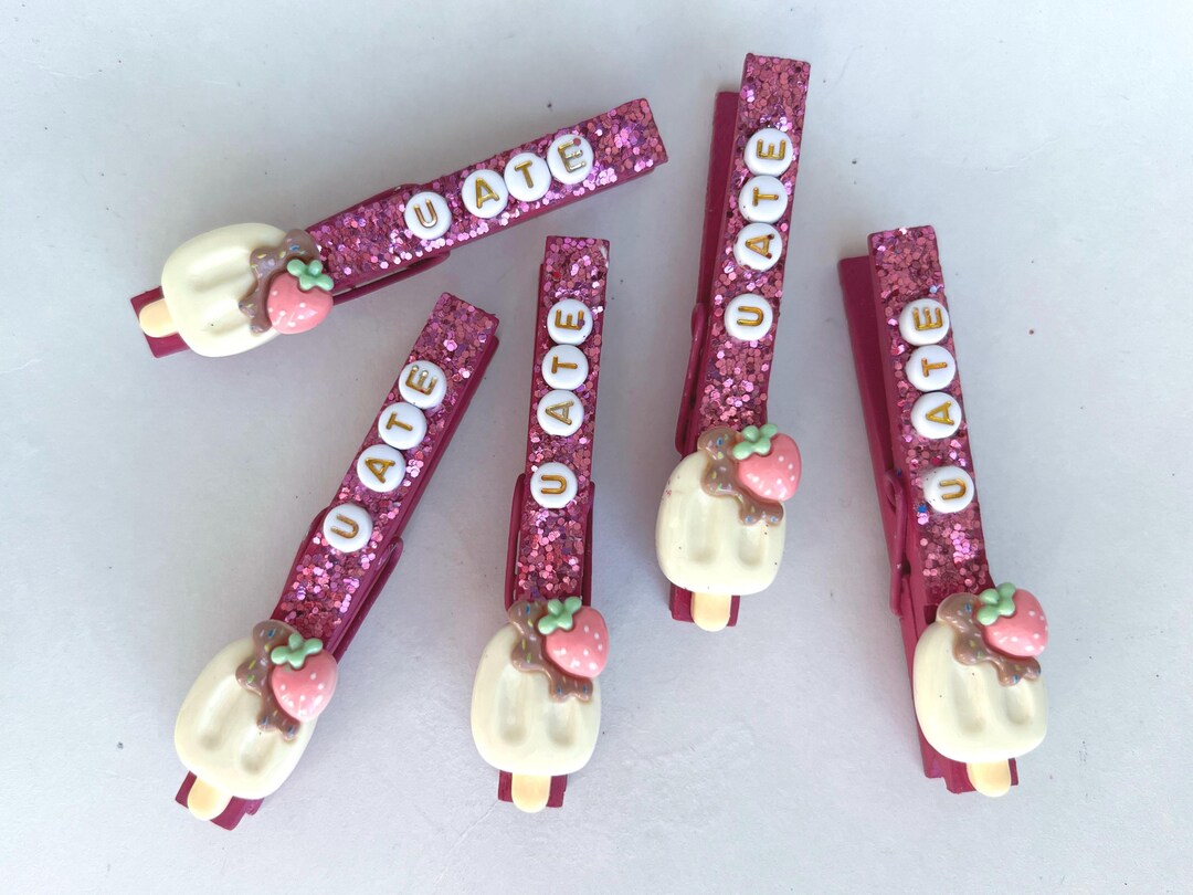 10 | Donuts, Ice Cream Bars, Clothespin Clips, Cheer Spirit Pins, Set ...