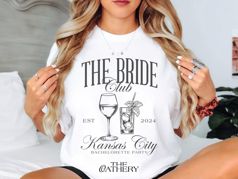Kansas City Bride Club Bachelorette Party Location Shirt - Etsy