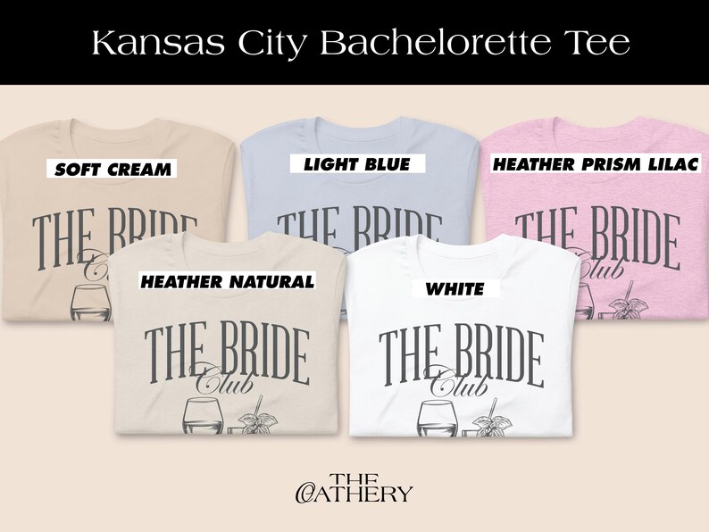 Kansas City Bride Club Bachelorette Party Location Shirt - Etsy