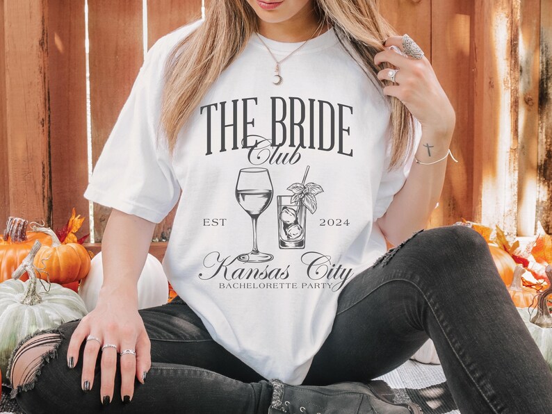 Kansas City Bride Club Bachelorette Party Location Shirt - Etsy