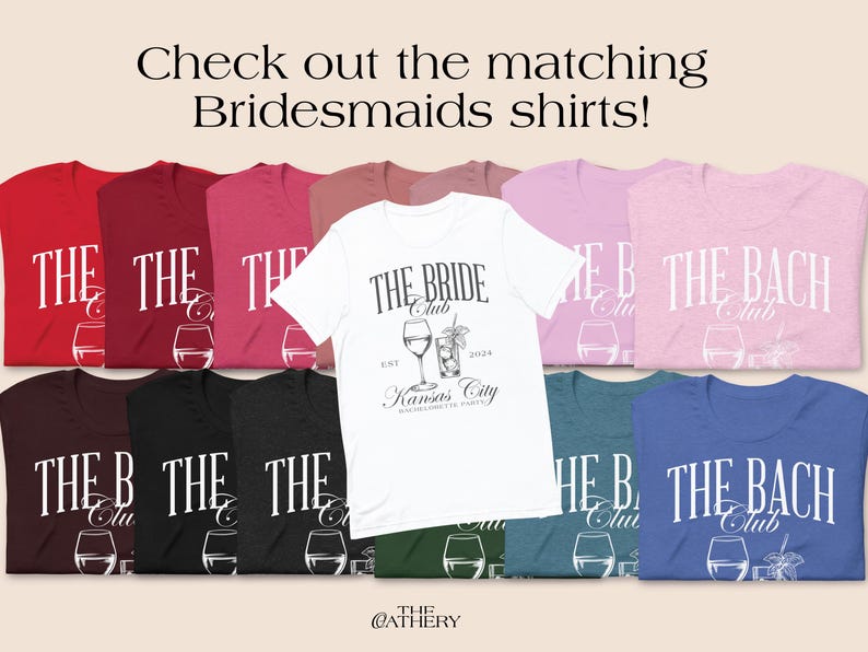 Kansas City Bride Club Bachelorette Party Location Shirt - Etsy