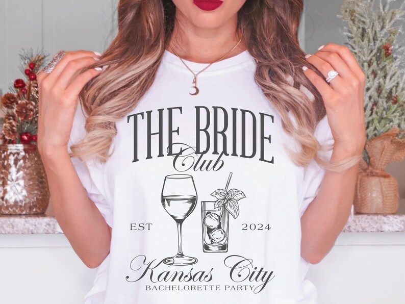 Kansas City Bride Club Bachelorette Party Location Shirt - Etsy
