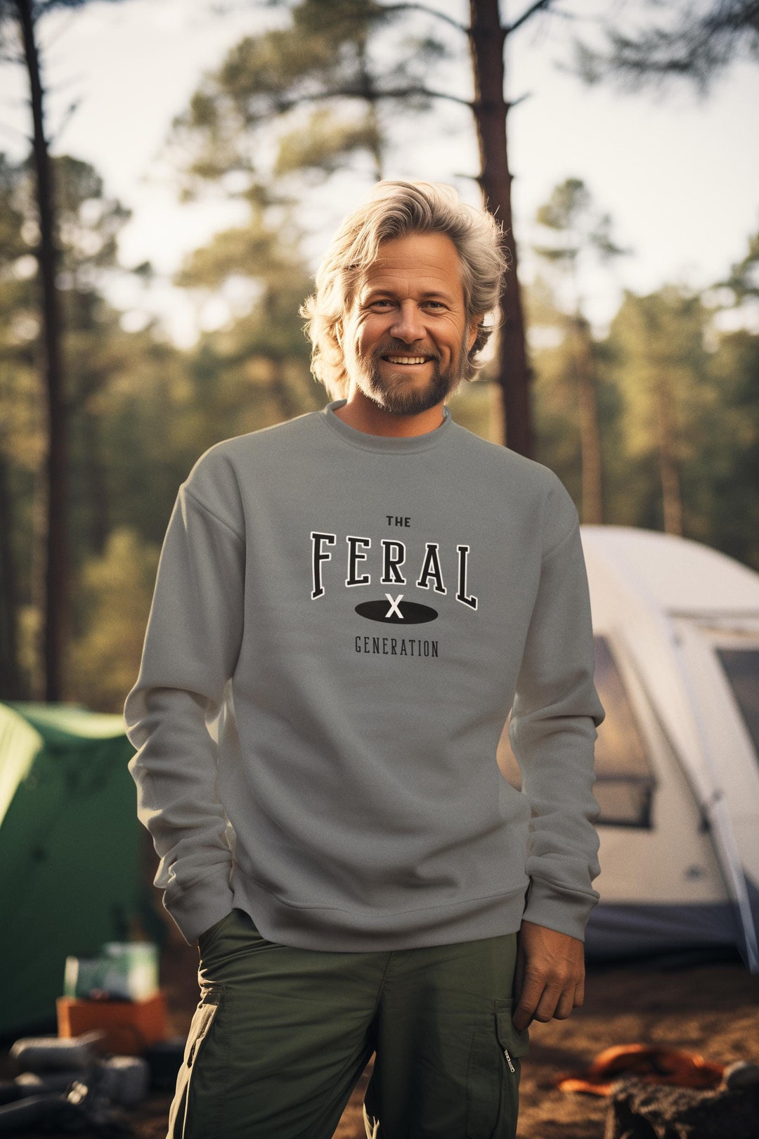 Gen X Feral Generation Graphic Unisex Sweatshirt, Sarcastic Humor ...
