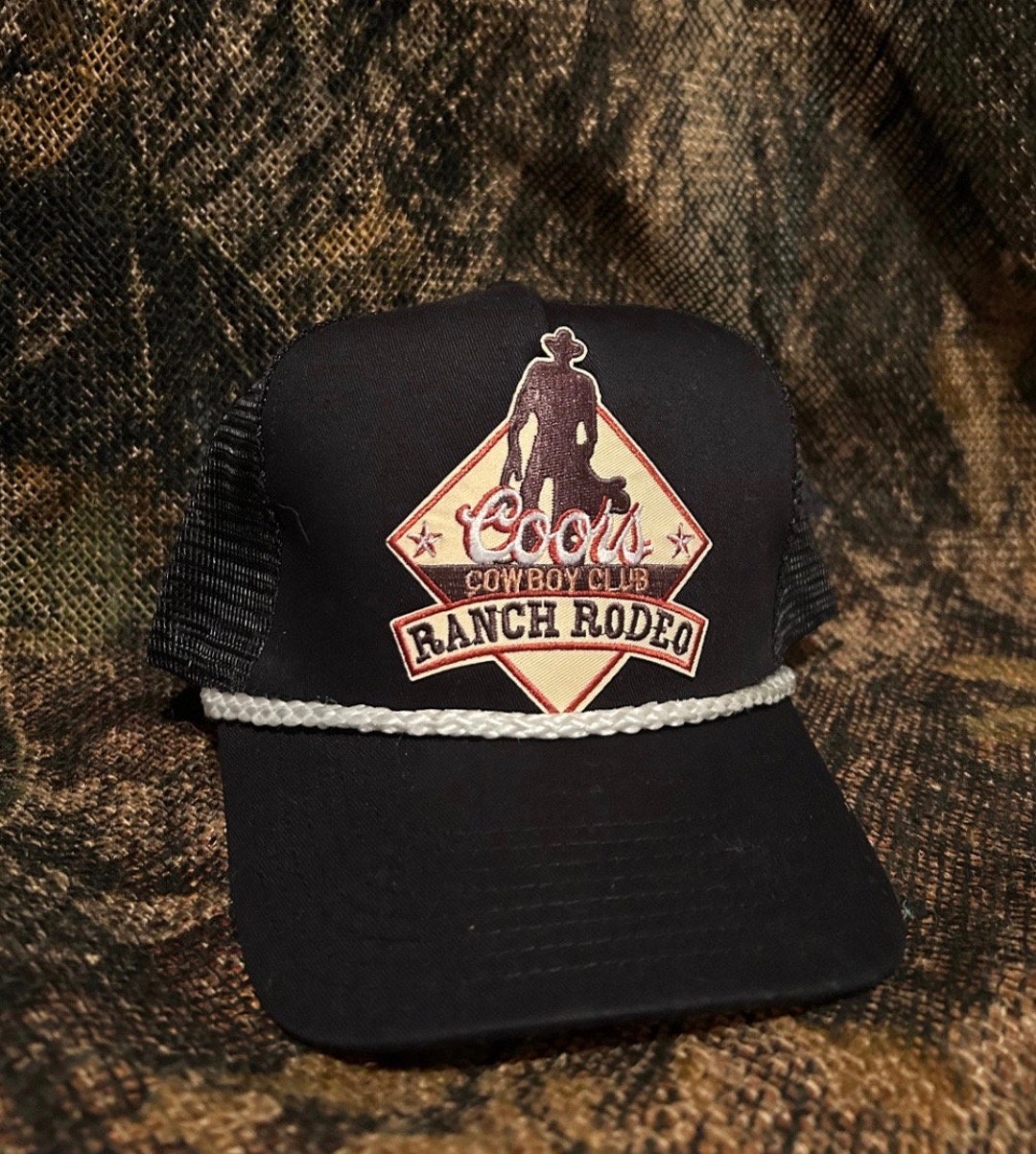 Coors Ranch Rodeo Retro Vintage Black Trucker Hat - Etsy
