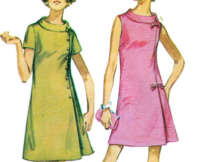 1960s Dress Pattern Simplicity 8159 Plus Size Womens Mod Dress - Etsy
