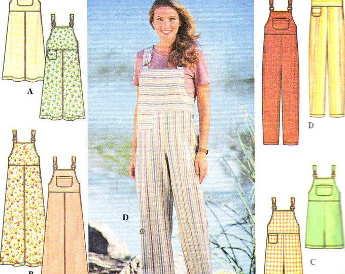 1990s Overalls Pattern and Jumper Simplicity 7969 Womens Bib - Etsy