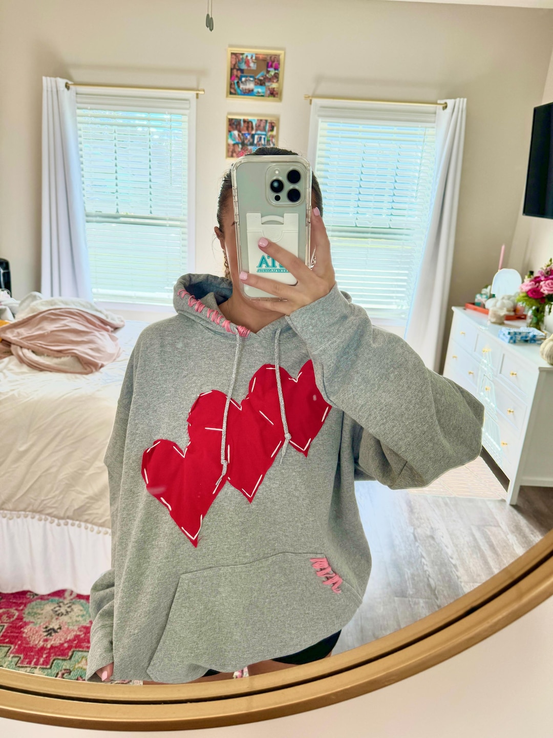 Handmade Patchwork Heart Hoodie - Etsy