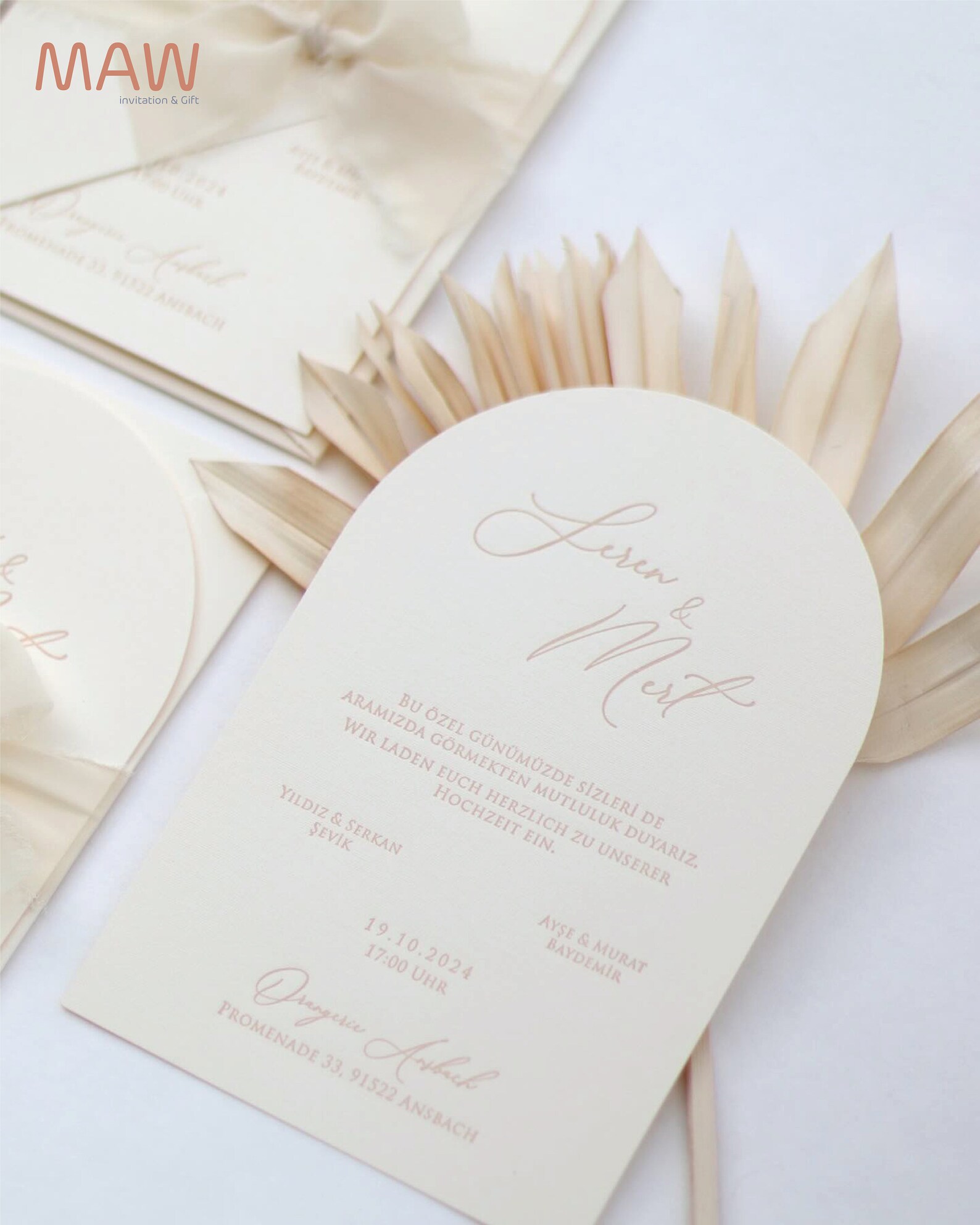 Perfect Invitation, Luxury Silk Wedding Invitations With Customizable ...