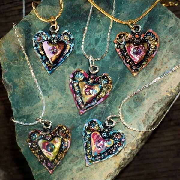 Hand Painted Heart - Etsy