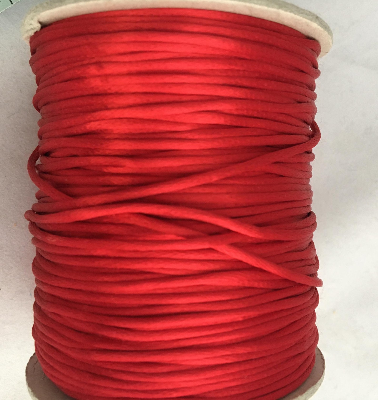 Vibrant Vintage Silk Satin Rattail 2mm Cording Thin Cording | Etsy