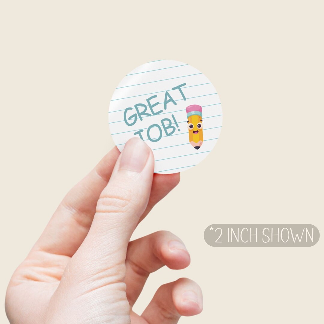 Teacher School Supply Label Sticker for Kid Positive Affirmation ...