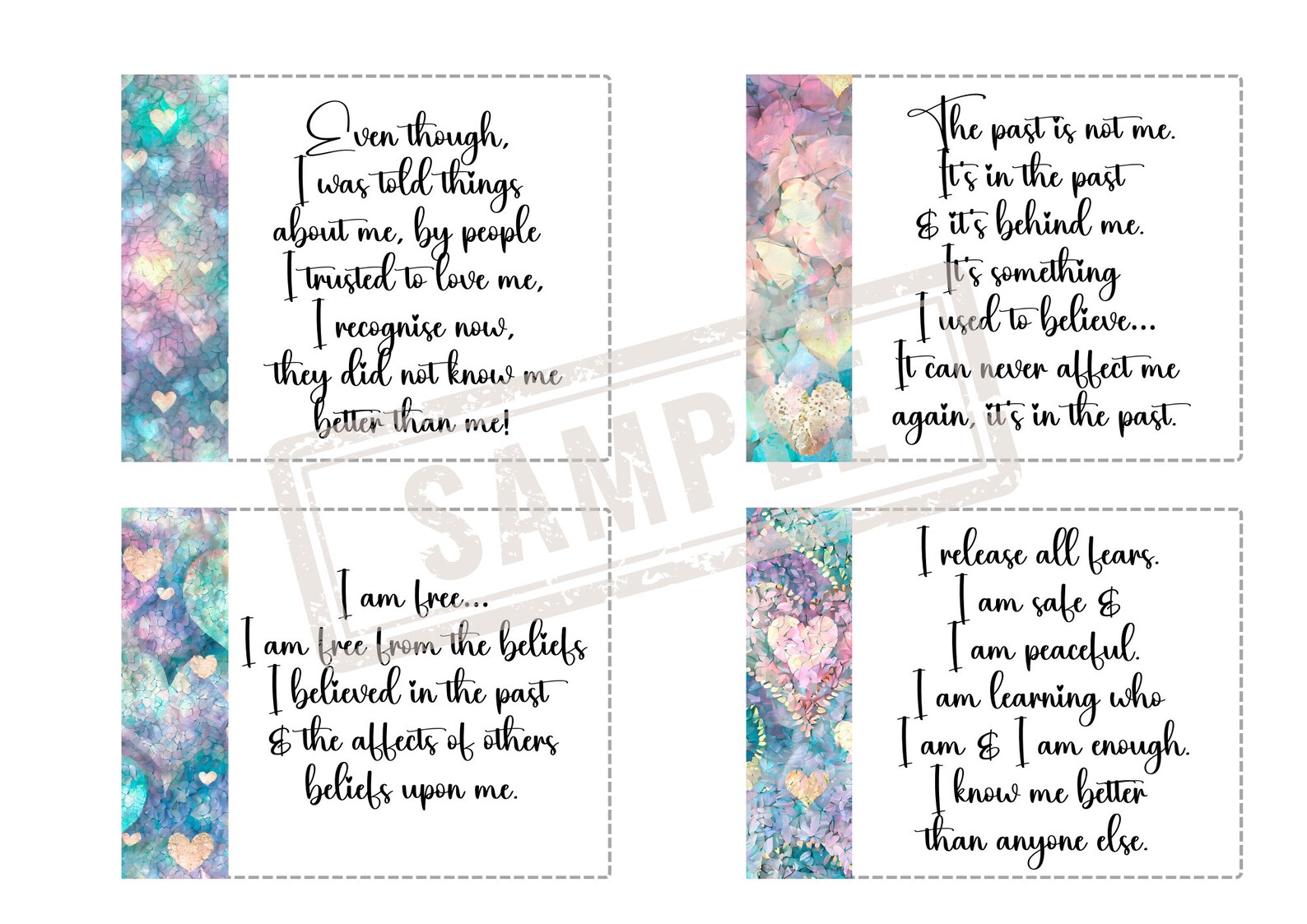 Affirmation Oracle Deck, Affirmation Card Mock Up, Spiritual Oracle ...