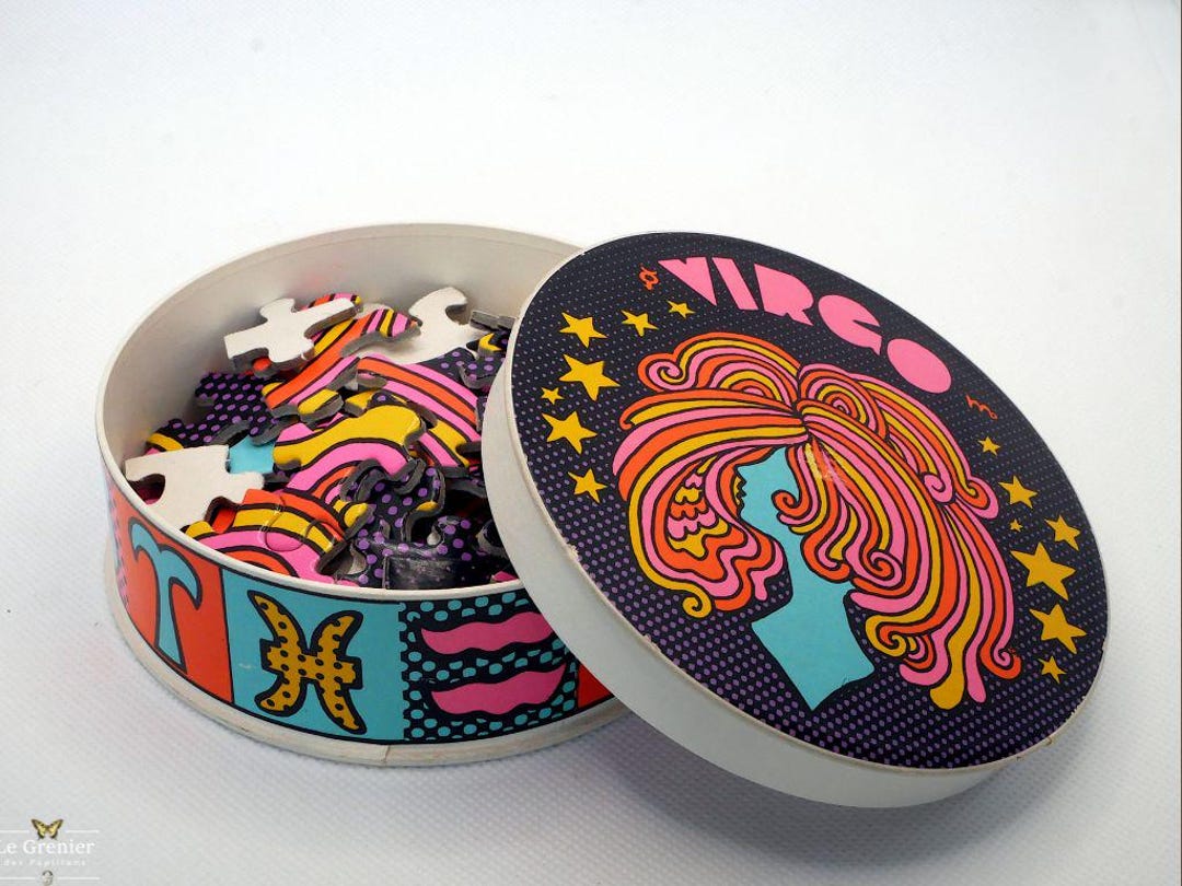 Zany Circular Puzzle Astrological Sign Virgo Springbok Design by Donni ...