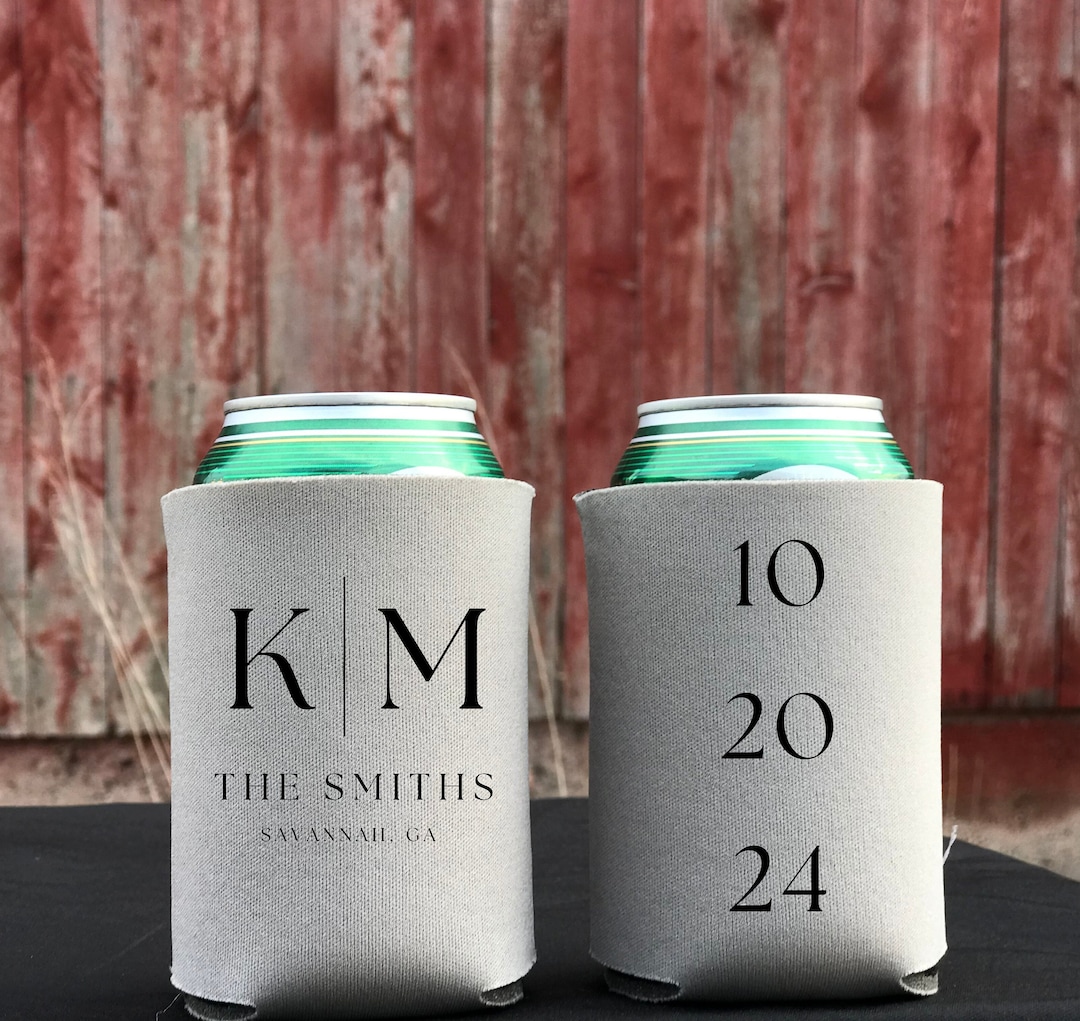 Custom Wedding Koozie - Customizable - Wedding Favor - Etsy