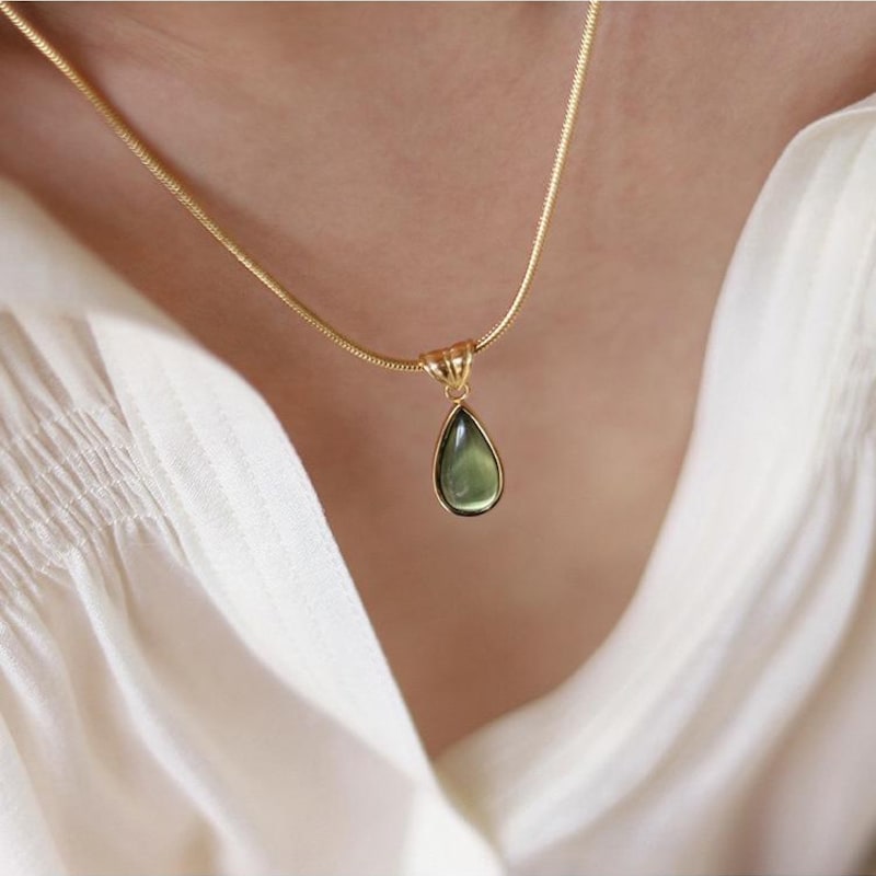 Water Drop Necklace - Etsy