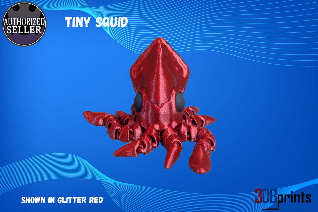 Tiny Squid - Articulating 3D Printed Sensory Fidget Toy - Etsy