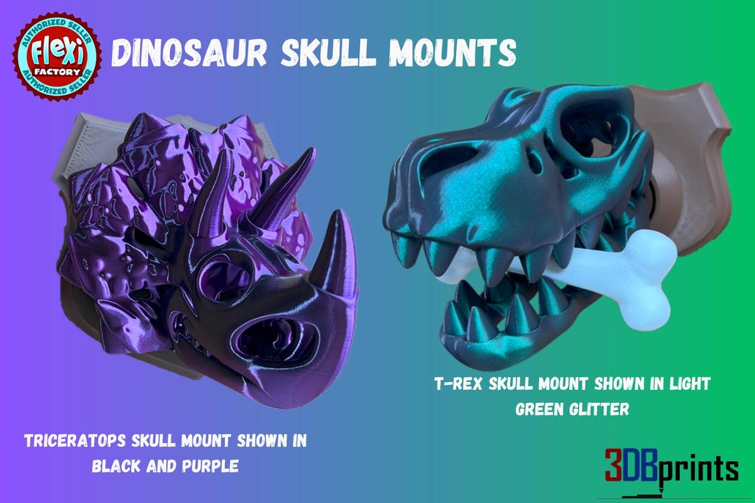 Dinosaur Skull Mounts - T-rex Skull Mount / Triceratops Skull Mount - Etsy