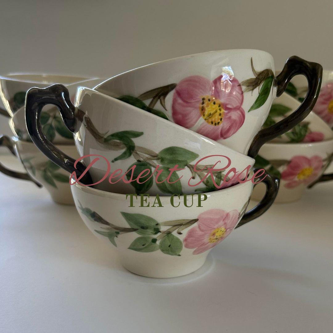 Desert Rose Tea Cup - Etsy