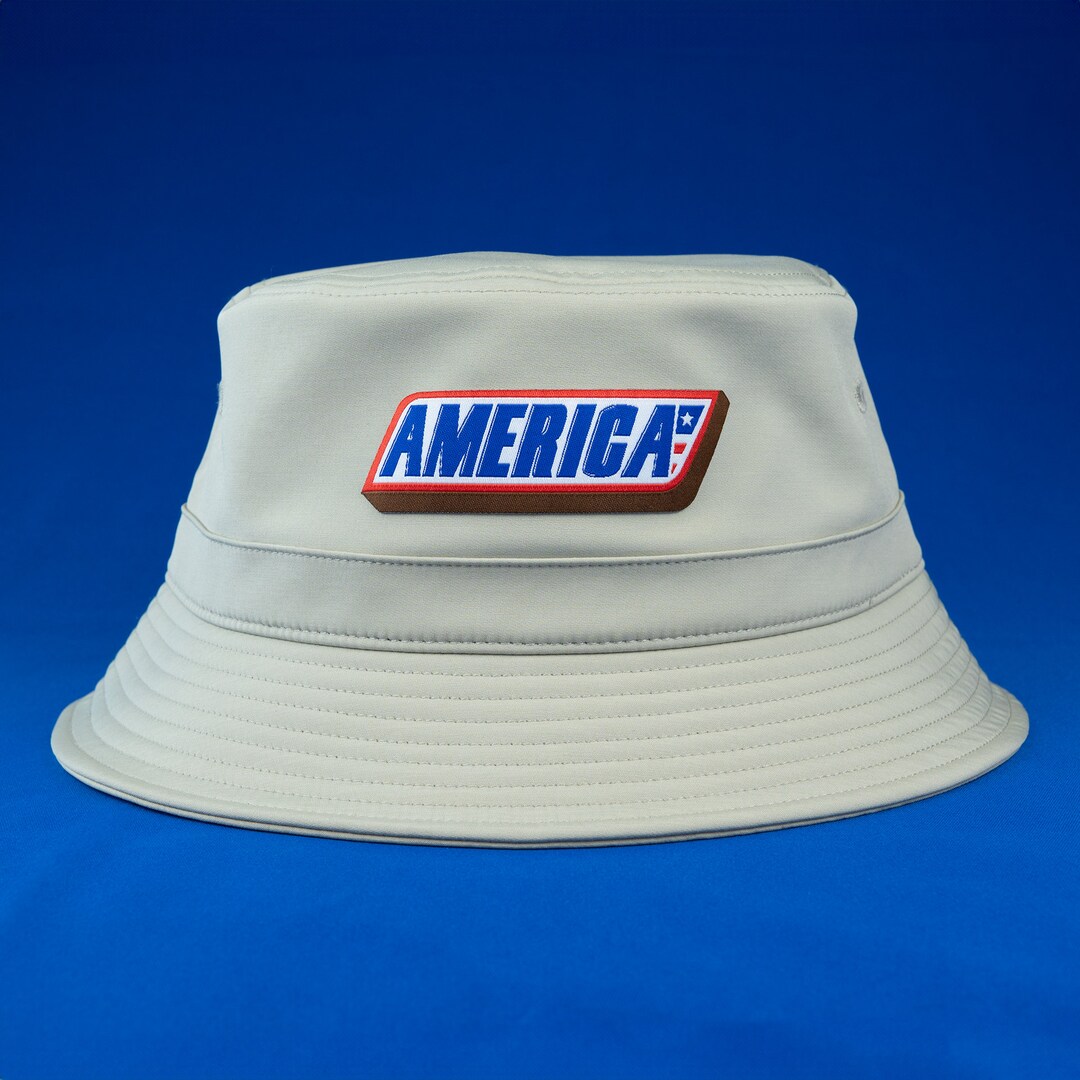 America Candy Bar Bucket Hat - Khaki - Etsy