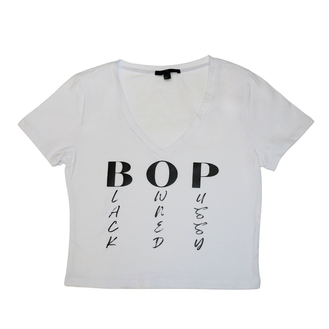 BOP "black Owned P..." Crop Top QOS Snowbunny BBC Hotwife Apparel - Etsy