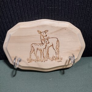 Wood Burned Key Holder. Pyrography. Burned by Hand. Has Hooks to Hold ...