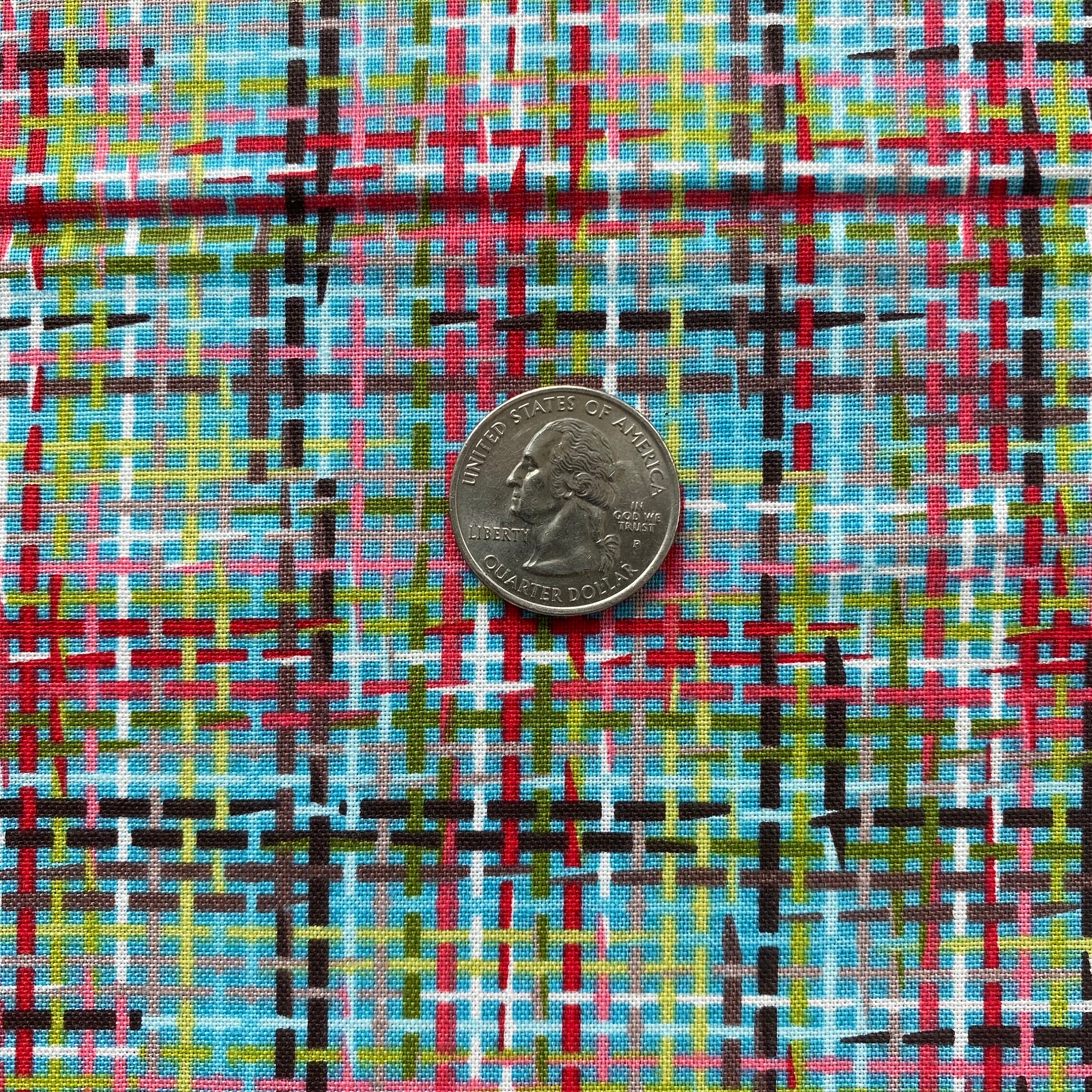 Printed DONEGAL TWEED PLAID Fabric by the Yard or Cut, 100% Cotton ...