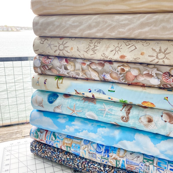 Beach Theme Fabric - Etsy